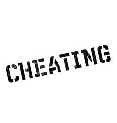Cheating rubber stamp Royalty Free Vector Image