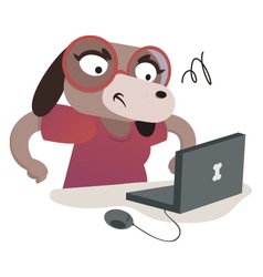 Cartoon nerd pizza girl vector by rivansyam - Image #742250 - VectorStock