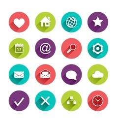 Icon set navigation buttons Royalty Free Vector Image
