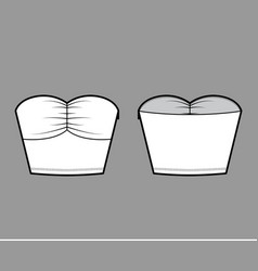 Off-the-shoulder top technical fashion Royalty Free Vector