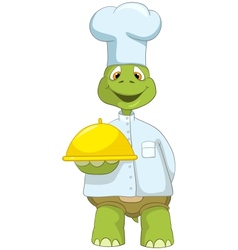 Cartoon cute turtle isolated on white Royalty Free Vector