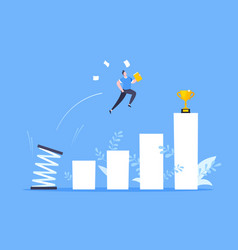 Trendy stylized movement high jump athlete Vector Image