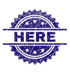 Available here rubber stamp Royalty Free Vector Image