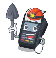 With menu edc machine in cartoon shape Royalty Free Vector