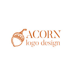 Acorn Royalty Free Vector Image - VectorStock
