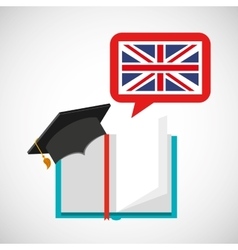 Learn english online icon Royalty Free Vector Image