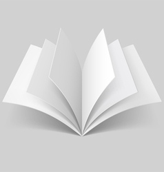 Open paper book with the bookmark Royalty Free Vector Image
