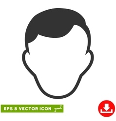 Face profile line icon on white background Vector Image
