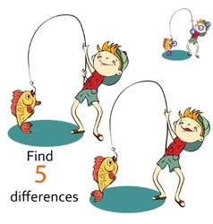 Find two identical pictures game for children Vector Image