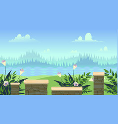 Water game seamless liquid blue surface Royalty Free Vector