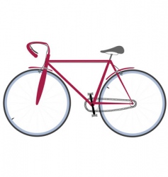 Fixed gear bicycle Royalty Free Vector Image - VectorStock