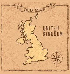 Antique world map with countries boundaries Vector Image