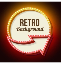 Night retro background with lights Royalty Free Vector Image