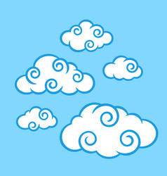 Bubble cloud icon on white background for design Vector Image