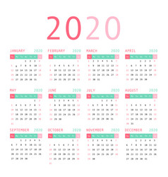 2020 calendar a3 size cute woodland animal minimal