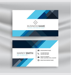 Modern blue business card background Royalty Free Vector