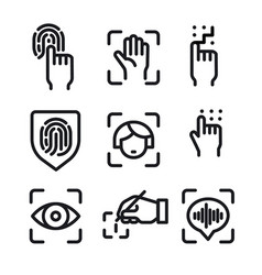 Dna matching biometric identification recognition Vector Image