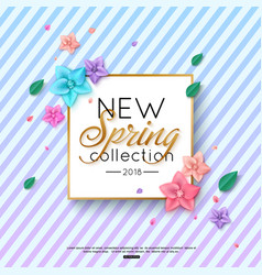 New spring collection background decorated ultra Vector Image