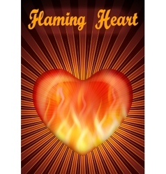 Valentine card with crystal heart Royalty Free Vector Image