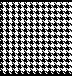 Black and white houndstooth seamless pattern Vector Image