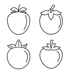 Almond icon template black color editable Vector Image