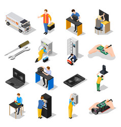 Isometric home repair set Royalty Free Vector Image