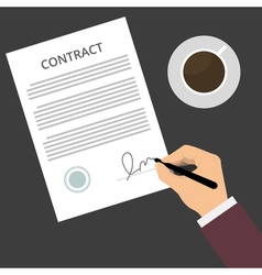 Home office workplace flat Royalty Free Vector Image