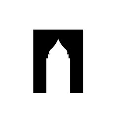 Door mosque icon design template isolated Vector Image