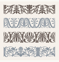 Decorative seamless border Royalty Free Vector Image