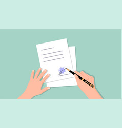 Clean application form for admission document Vector Image