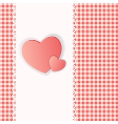 Happy valentines day card with heart music notes Vector Image