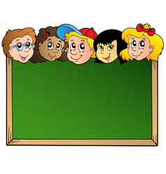 Various children faces collection Royalty Free Vector Image