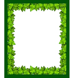 A border made of leaves Royalty Free Vector Image