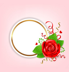 Vintage banner with roses Royalty Free Vector Image