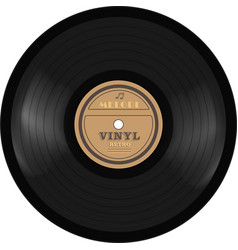 Lp record icon gramophone music object Royalty Free Vector