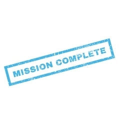 Mission accomplished rubber stamp Royalty Free Vector Image