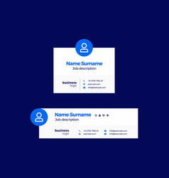 Corporate email signature design green colorful Vector Image