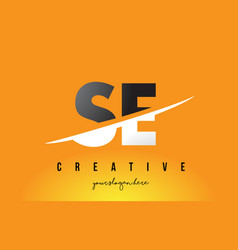 Se s e letter logo design creative icon modern Vector Image