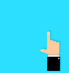 Pointing finger hand Royalty Free Vector Image