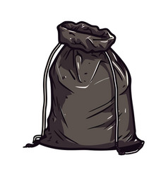 Canvas sack drawing Royalty Free Vector Image - VectorStock