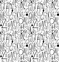 Handwritten calligraphy and lettering seamless Vector Image