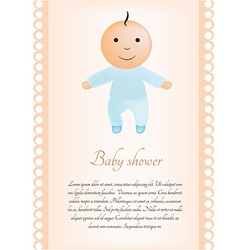 Baby document design Royalty Free Vector Image