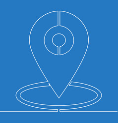 Continuous one single line drawing road concept Vector Image