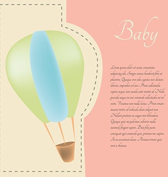 Baby document design Royalty Free Vector Image
