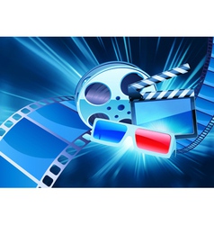 Film background retro Royalty Free Vector Image