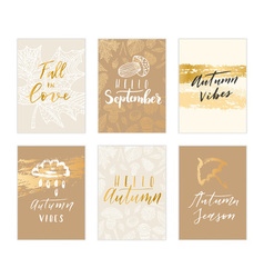 Hello september card Royalty Free Vector Image