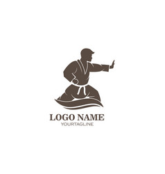 Karate club logo Royalty Free Vector Image - VectorStock