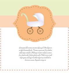 Baby document design Royalty Free Vector Image