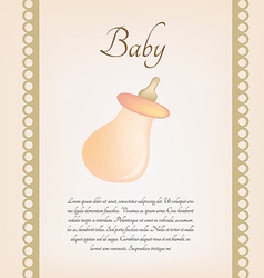 Baby document design Royalty Free Vector Image