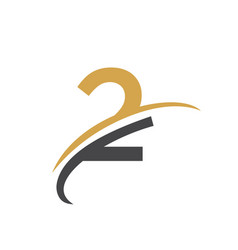 Letter af logo sign design template a f Royalty Free Vector